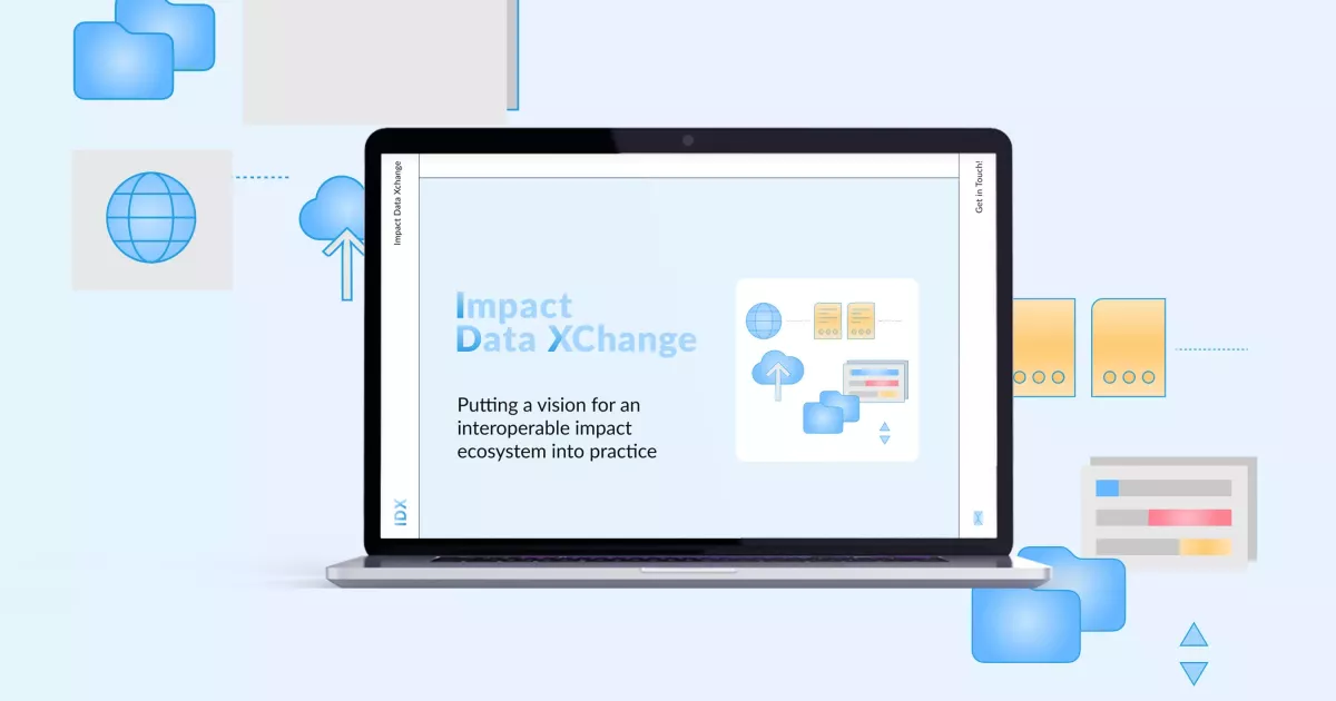 Moderne Landingpage für Impact Data Xchange ・ nach morgen
